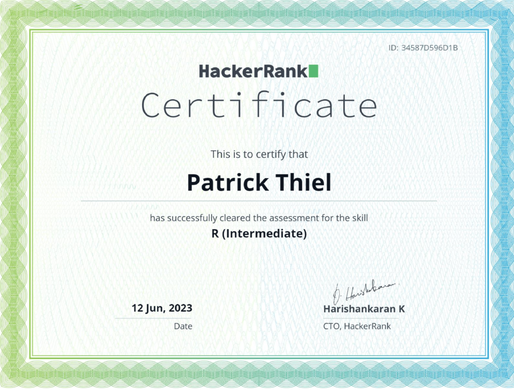 About - Patrick Thiel, PhD
